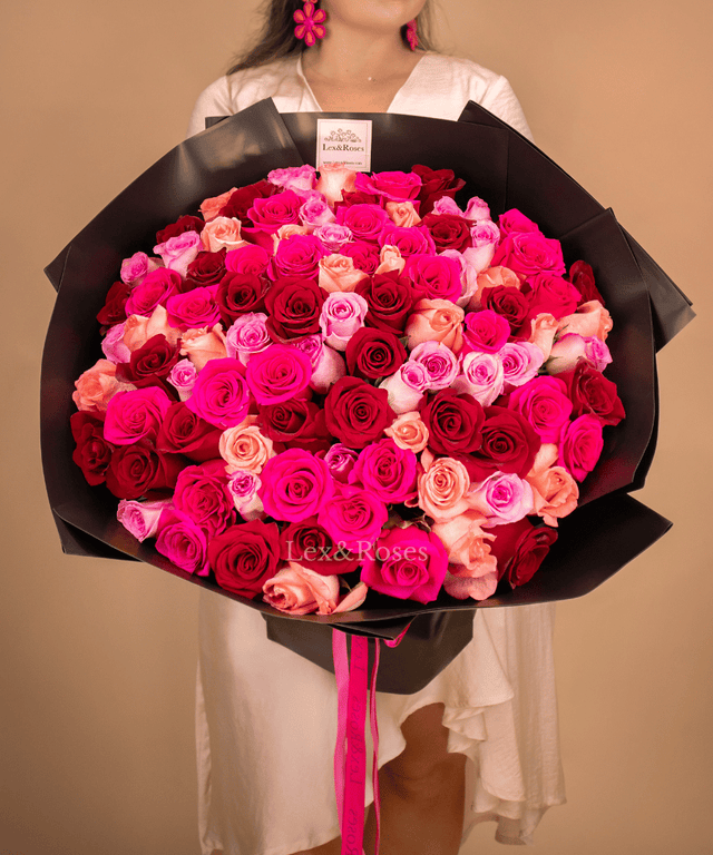 Cherry Rose Bouquet - Valentines – Lex&Roses