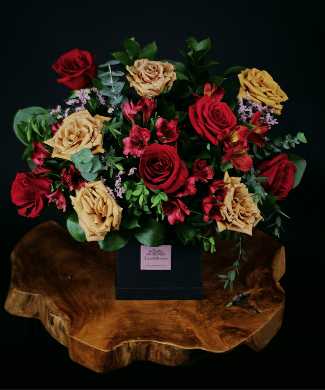 Lexi Box - Cappuccino & Red – Lex&Roses