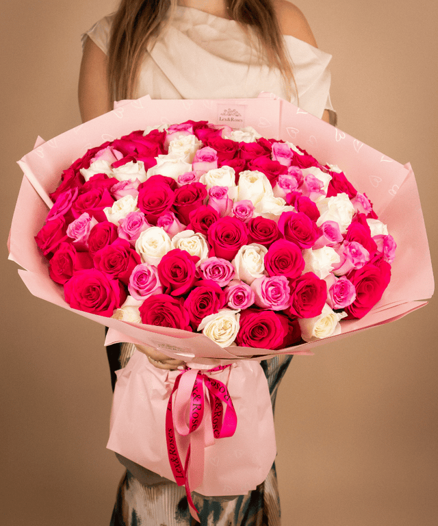 Hot Pink Deluxe Bouquet – Lex&Roses